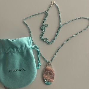 Tiffany & Co. | Jewelry | Tiffany Co Blue Enamel Chain And Blue Silver ...